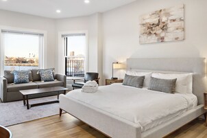 Suite-Estúdio Premium | Roupa de alta qualidade, secretária, ferro/tábua de engomar 