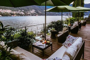 Terraço no piso superior