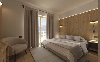 Quarto casal luxo | Roupas de cama antialérgicas, cofres nos quartos, escrivaninha