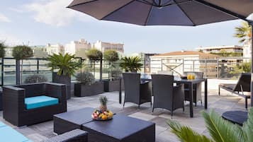 Penthouse, 5 quartos, terraço | Terraço/pátio interior
