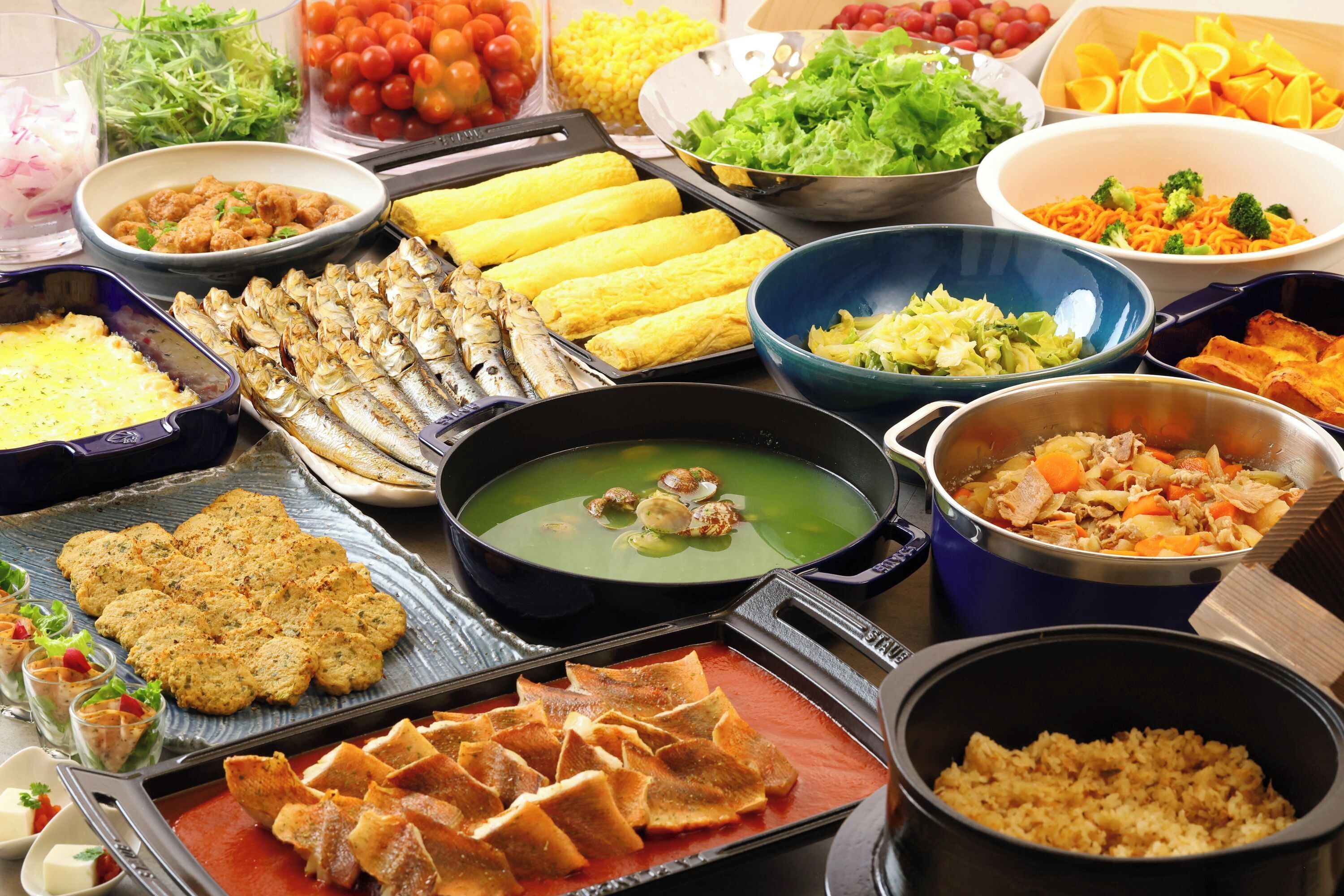 Café da manhã com buffet todos os dias (JPY 1870 por pessoa) 