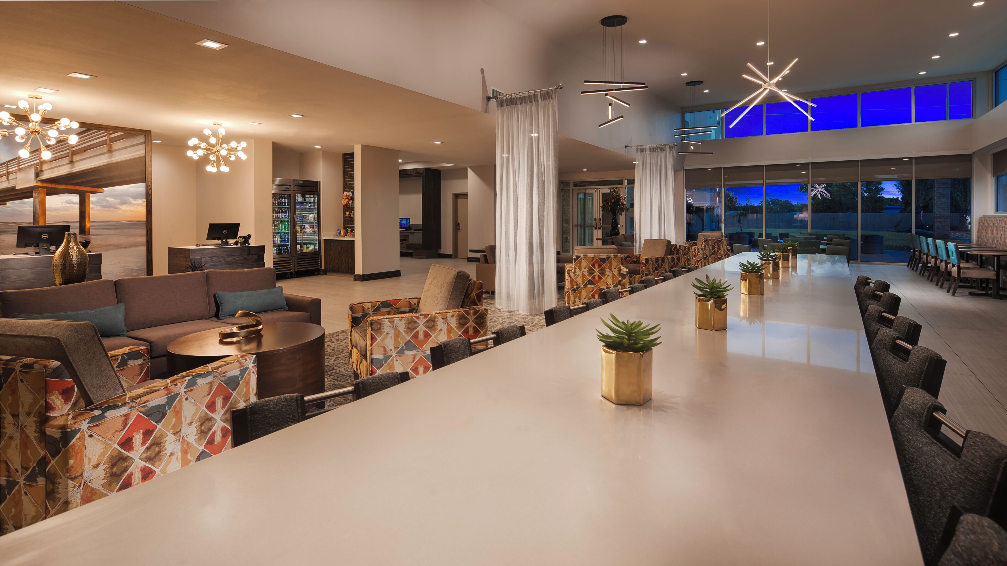 Sala de estar do lobby