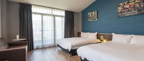 Quarto Quádruplo, varanda, vista para a montanha | Wi-fi grátis