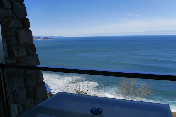 Quarto Duplo, terraço, vista para o mar | Terraço/pátio interior