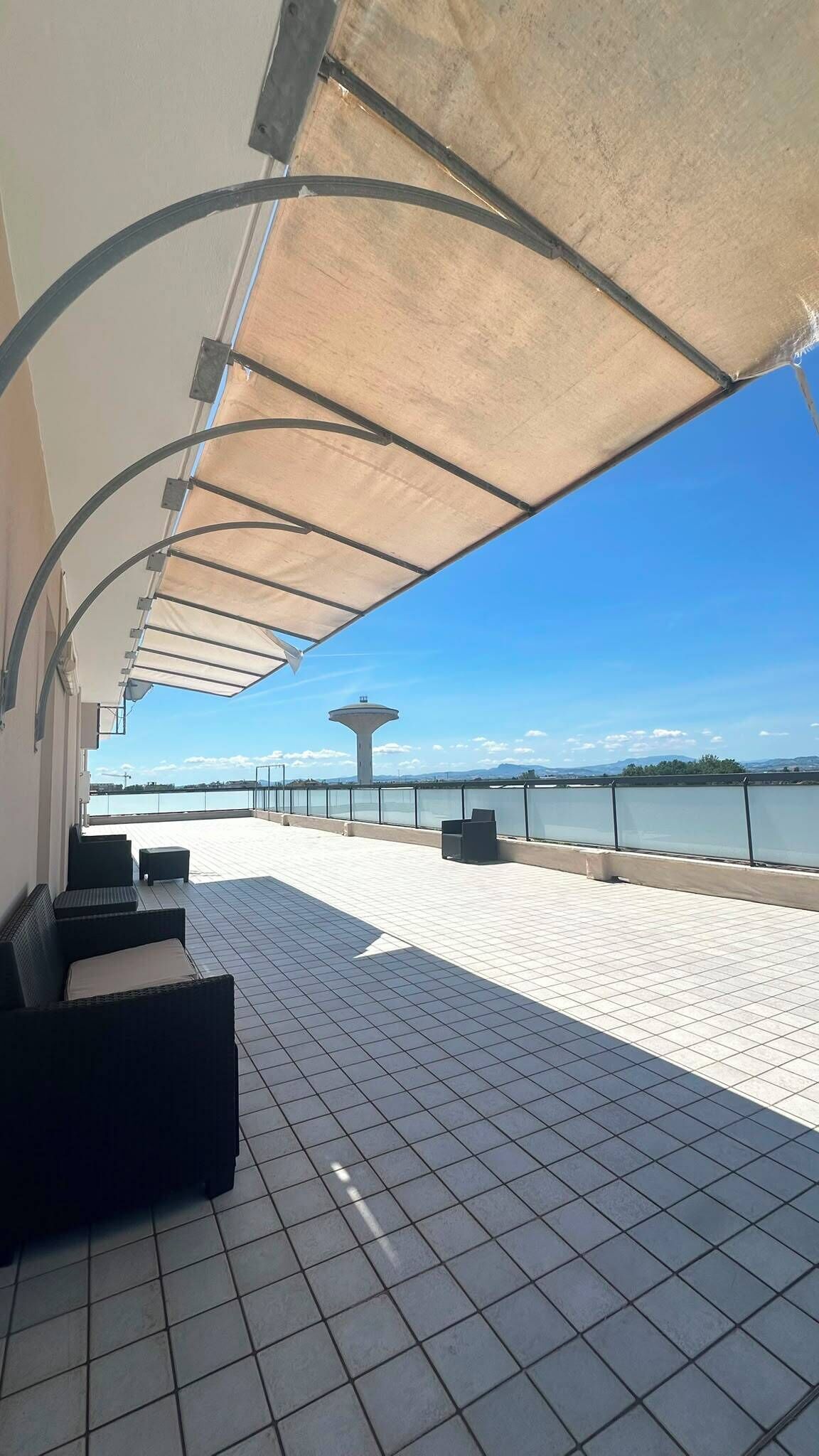 Terraço no piso superior