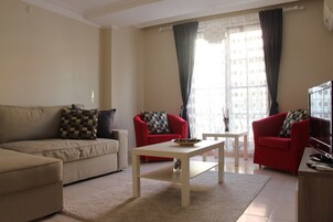 Apartamento Deluxe, 1 quarto | 1 quarto, lençóis de algodão egípcio, roupa de alta qualidade 