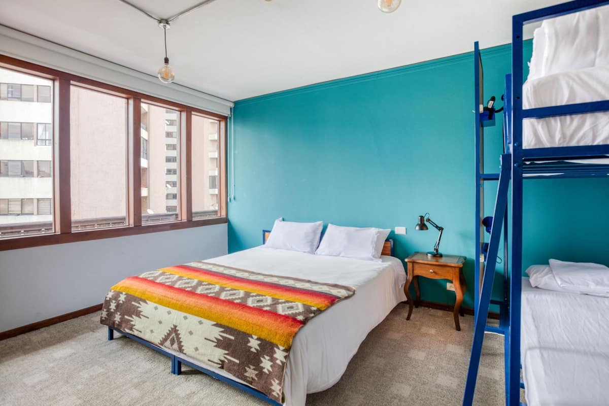 Quarto Quádruplo | Wi-fi grátis, roupa de cama fornecida