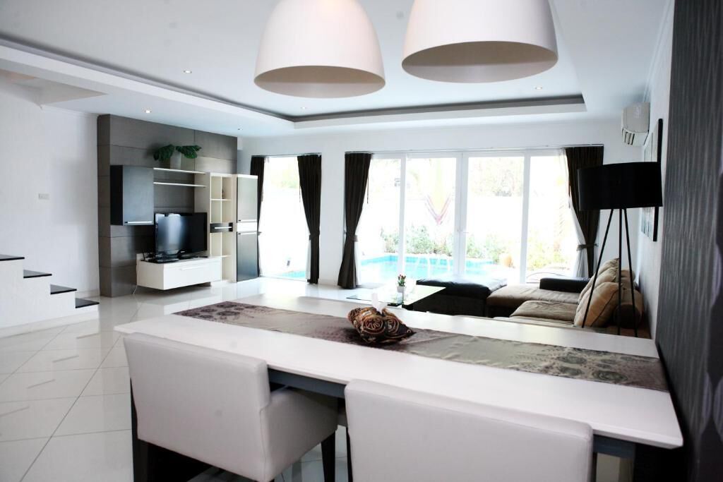 4-Bedroom Pool Villa  | Sala de estar | TV de ecrã plano 