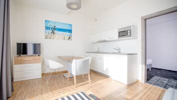 Apartamento standard (Sarema) | Quartos à prova de som, Wi-Fi de cortesia, roupa de cama