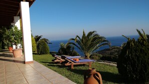 Villa Elite, 2 quartos, vista para o mar, junto ao jardim | Vista para a praia ou o mar