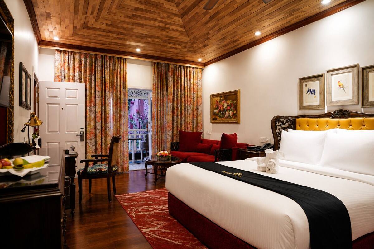 Casa de Campo Deluxe | Roupa de alta qualidade, cofre no quarto, secretária