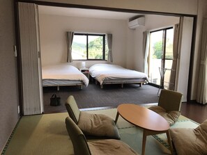 Quarto, vista para a montanha (Apartment, Tatami Area with Mt.Fuji) | 1 quarto, Wi-Fi de cortesia