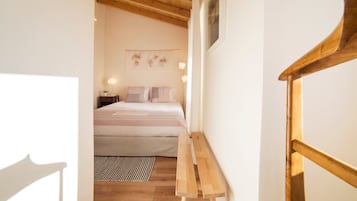 Apartamento, 1 quarto, terraço | 1 quarto, lençóis italianos Frette, roupas de cama premium