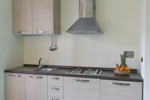 Um frigorífico, um micro-ondas, uma placa de cozinha