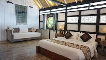 Quarto superior, de frente para a praia | Roupas de cama premium, cofres nos quartos, cortinas blackout