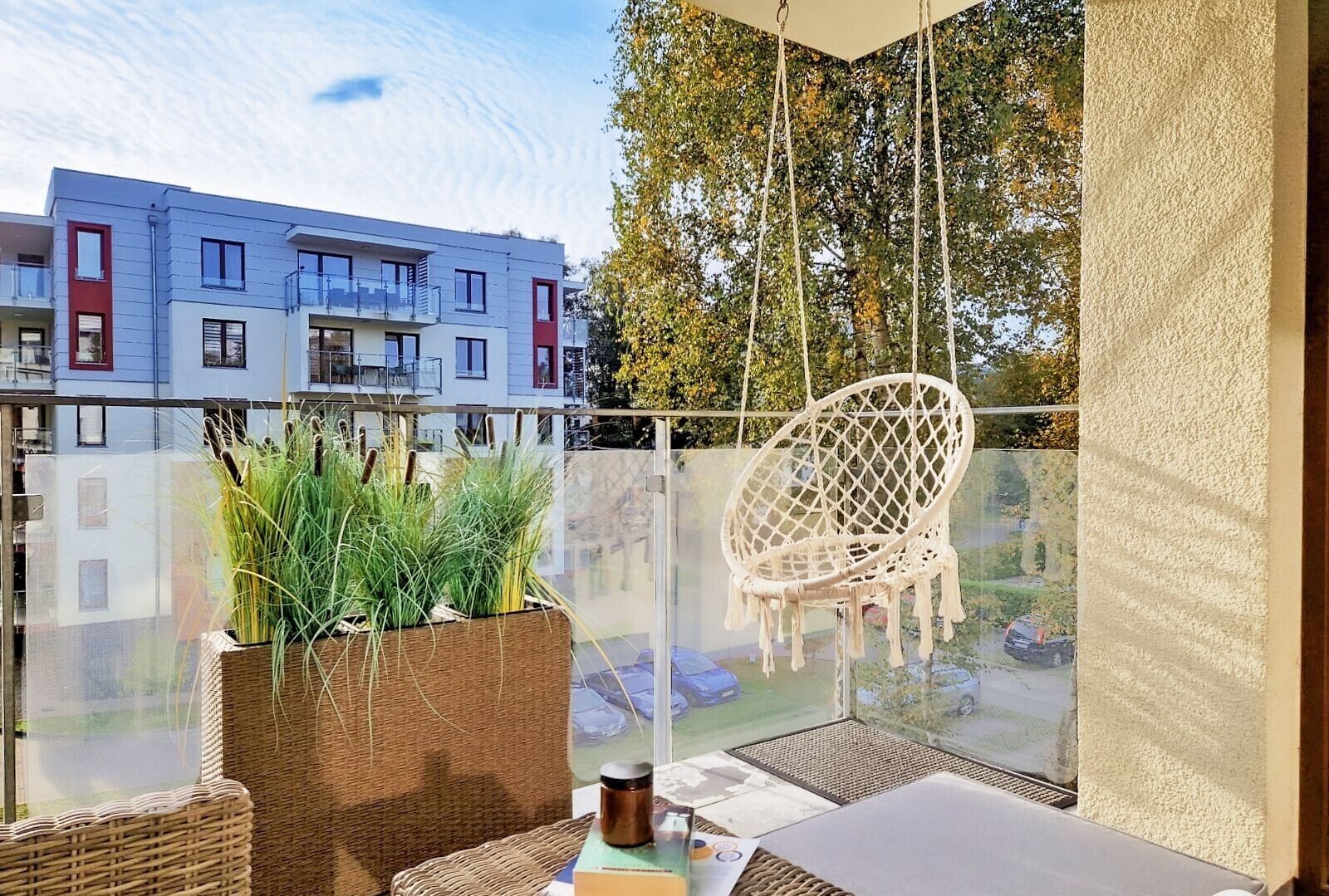 Apartamento família, 1 quarto, cozinha americana, ao lado da piscina (C307) | Vista do quarto