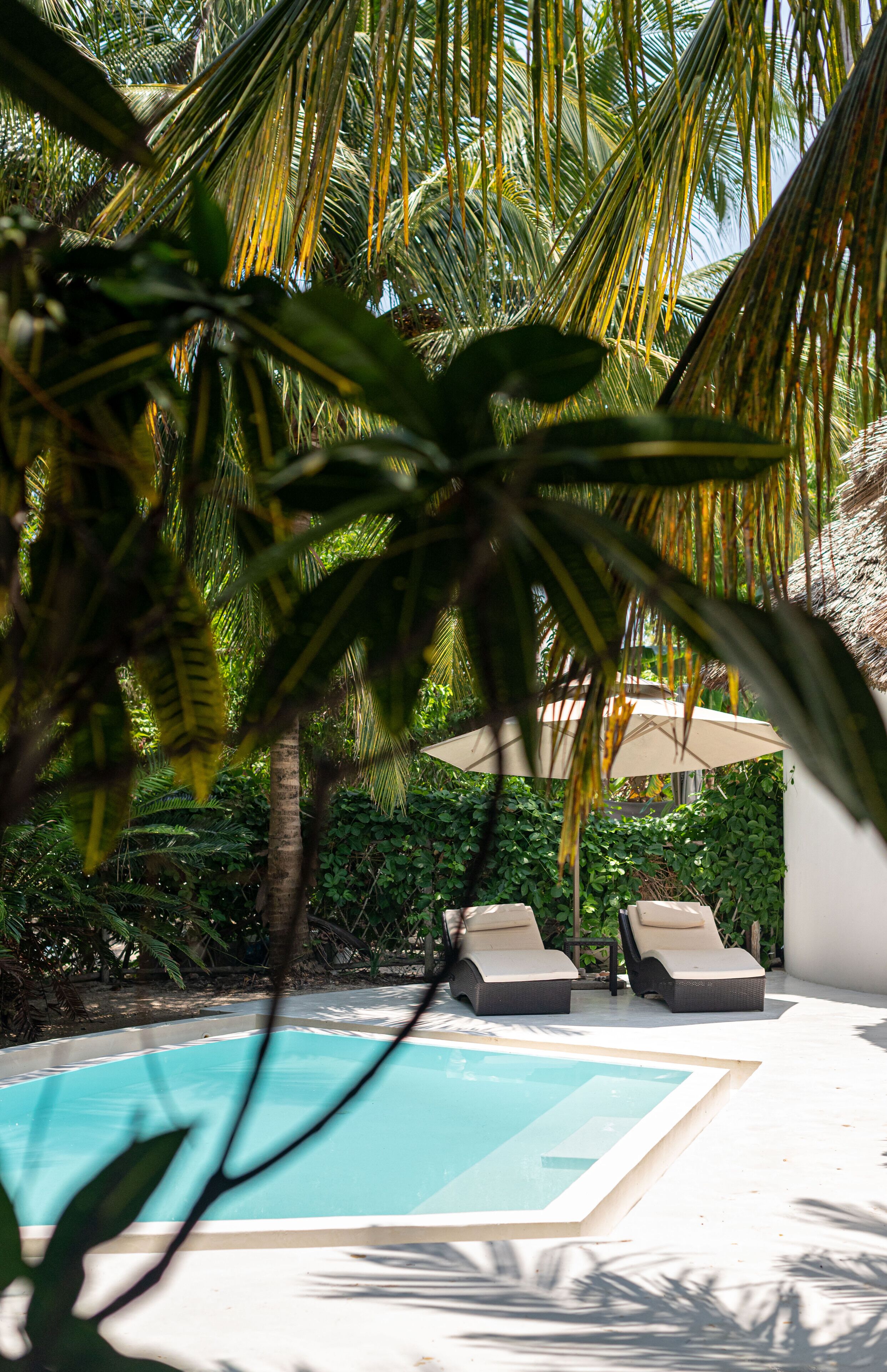 Suite, piscina privativa | 1 quarto, roupa de alta qualidade, camas de colchão Select Comfort 