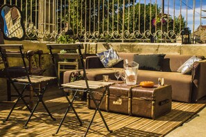 Quarto Duplo ou Twin Clássico, 1 quarto, cozinha | Terraço/pátio interior