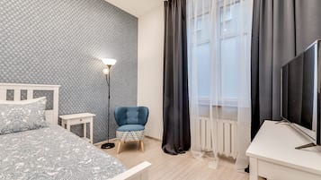 Apartamento premium, 1 quarto, banheiro privativo | 1 quarto, individualmente decorados, individualmente mobiliados