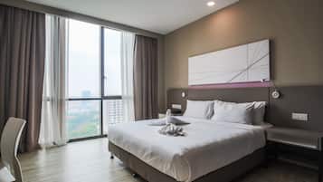 Quarto superior, 1 cama King | Vista do quarto