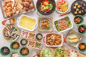Café da manhã com buffet todos os dias mediante uma taxa
