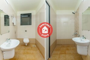 Quarto Duplo Standard | Casa de banho | Artigos de higiene pessoal grátis, toalhas fornecidas 