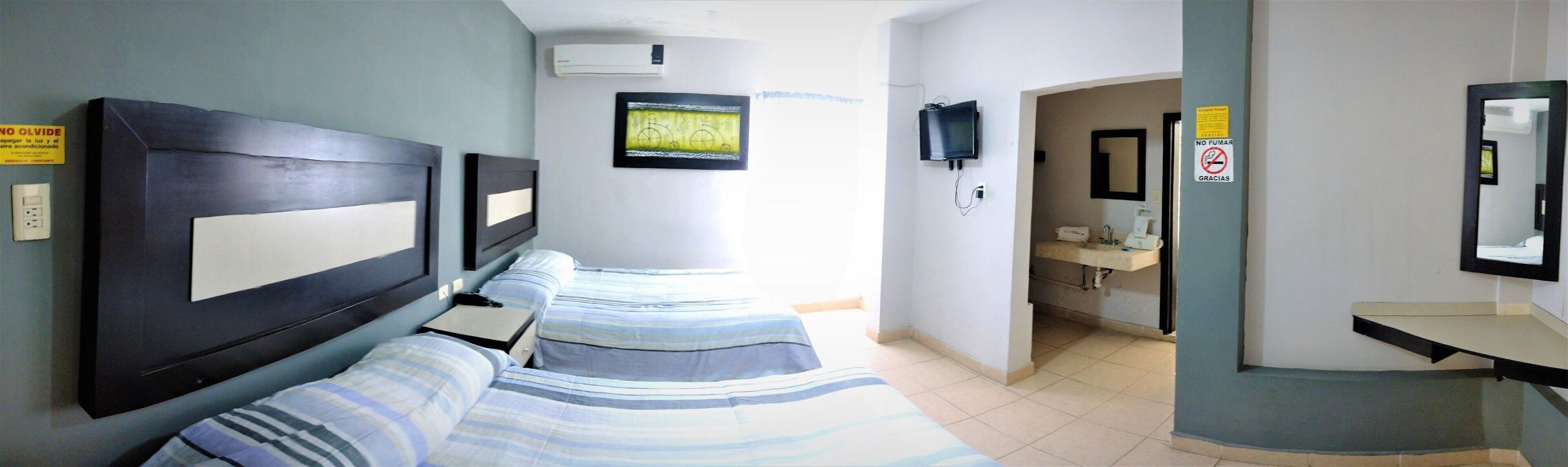 Cofre no quarto, secretária, Wi-fi grátis, roupa de cama fornecida 