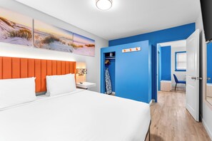 Suite, 2 quartos, cozinha | 2 quartos, secretária, Wi-fi grátis, roupa de cama fornecida