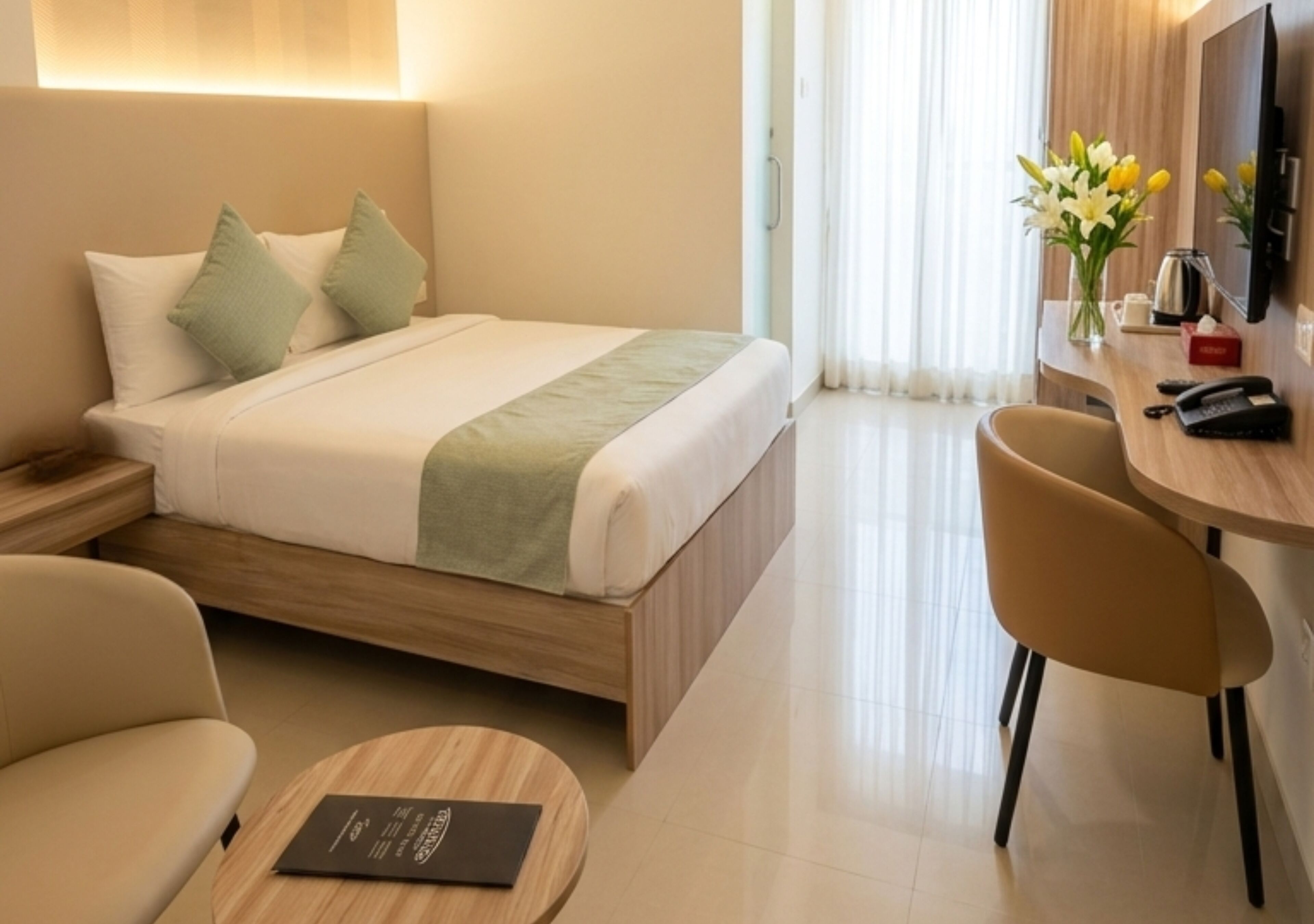 Quarto Executivo | 1 quarto, roupa de alta qualidade, minibar grátis, secretária 