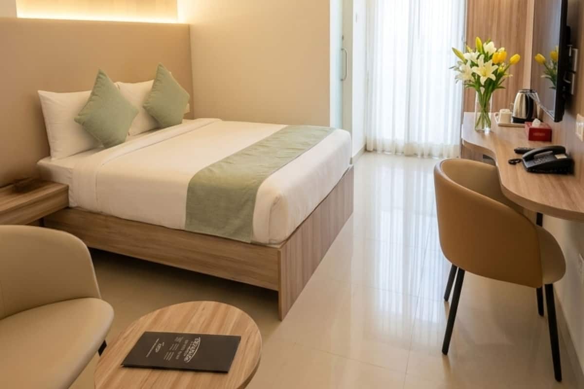 Quarto executivo | 1 quarto, roupas de cama premium, frigobar (abastecido com itens grátis)