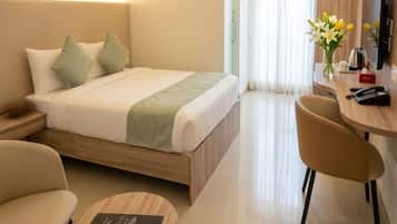 Quarto Executivo | 1 quarto, roupa de alta qualidade, minibar grátis, secretária