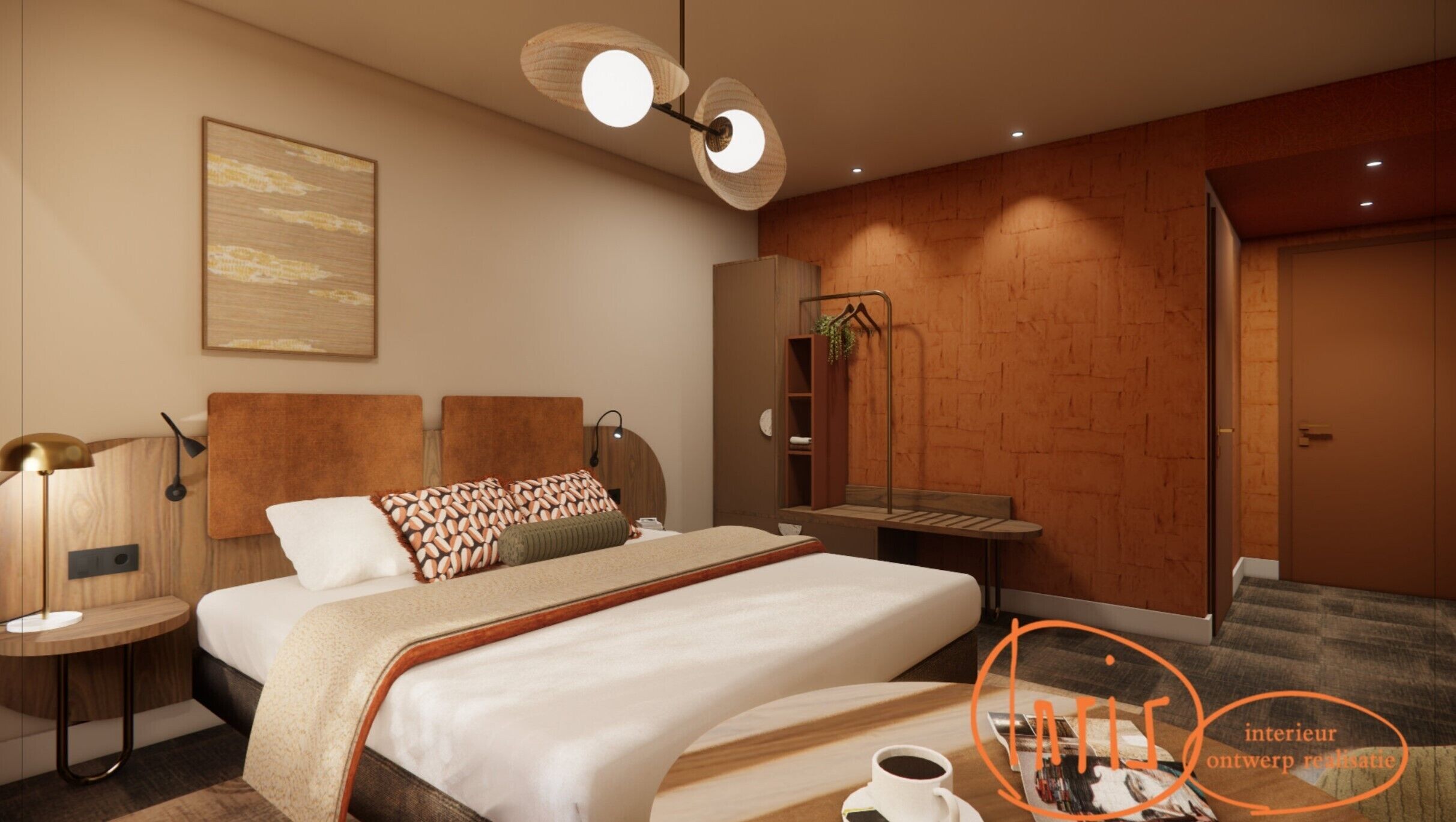 Quarto Comfort | Secretária, ferro/tábua de engomar, berços/camas para crianças 