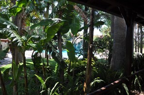 Quarto Duplo, vista para o jardim | Secretária, ferro/tábua de engomar, Wi-fi grátis 