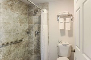 Quarto, 2 camas Queen, acessível, para não fumantes | Wi-Fi de cortesia, roupa de cama