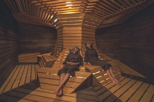 Sauna, banheira de hidromassagem, banho turco 