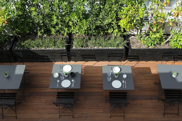 Terraço no piso superior