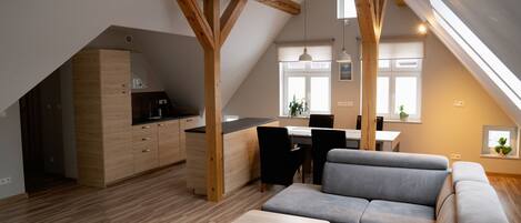 Apartamento exclusivo | Área de estar | TV de tela plana