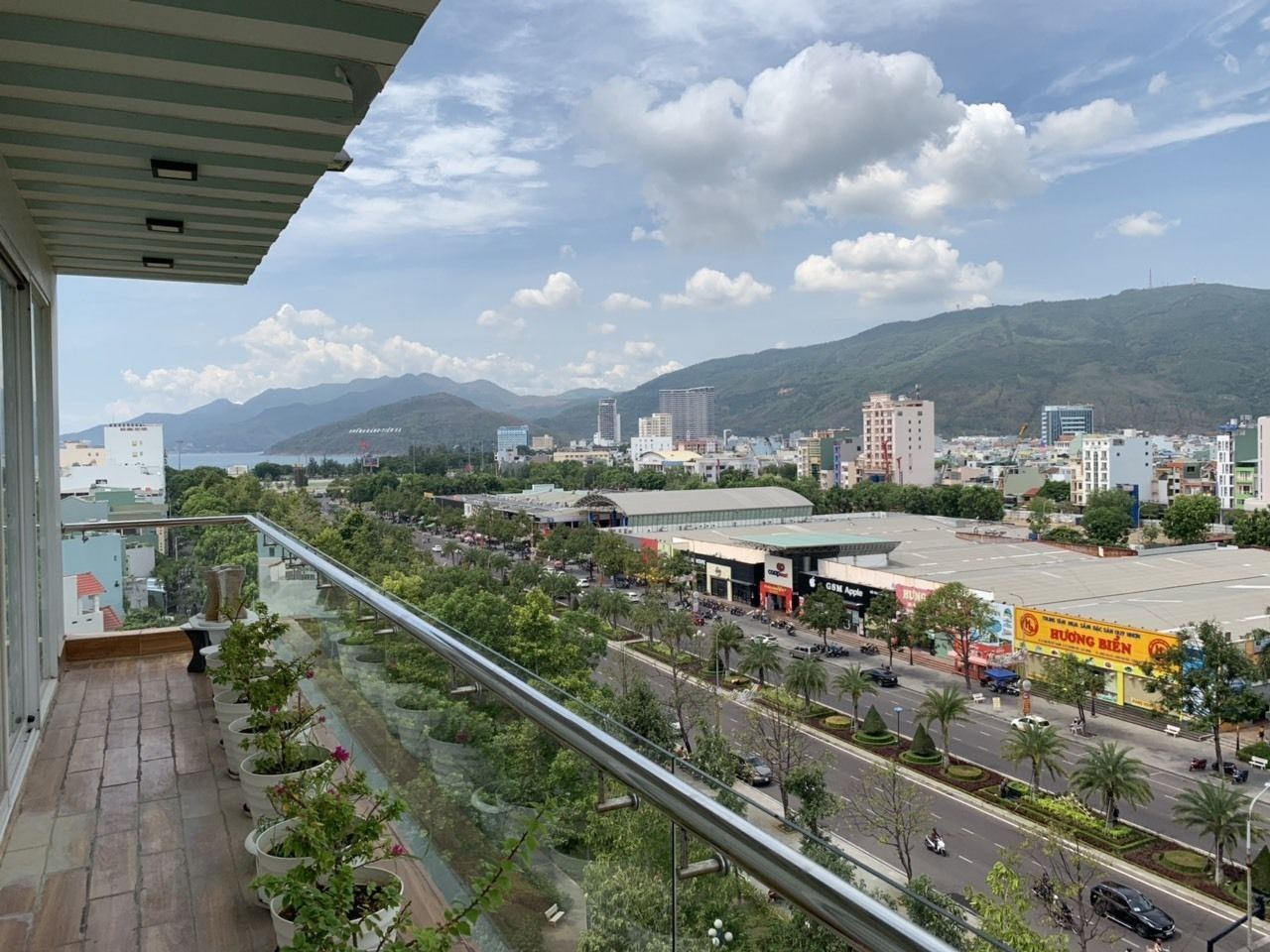 Vista para a cidade desde o alojamento