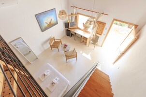 Duplex, terraço (Es Vedra) | Ferros/tábuas de passar roupa, Wi-Fi de cortesia, roupa de cama