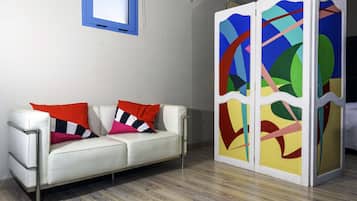Quarto Duplo Deluxe | Cofre no quarto, secretária, cortinas/cortinados opacos, Wi-fi grátis
