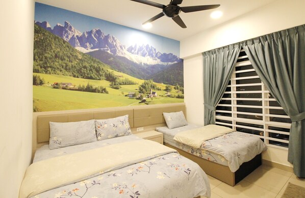 Apartamento, 3 quartos | Vista do quarto