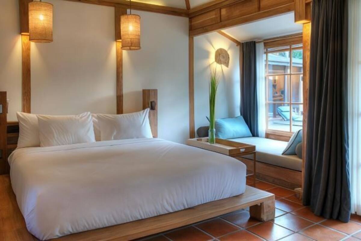 1 quarto, roupas de cama premium, frigobar, cofres nos quartos