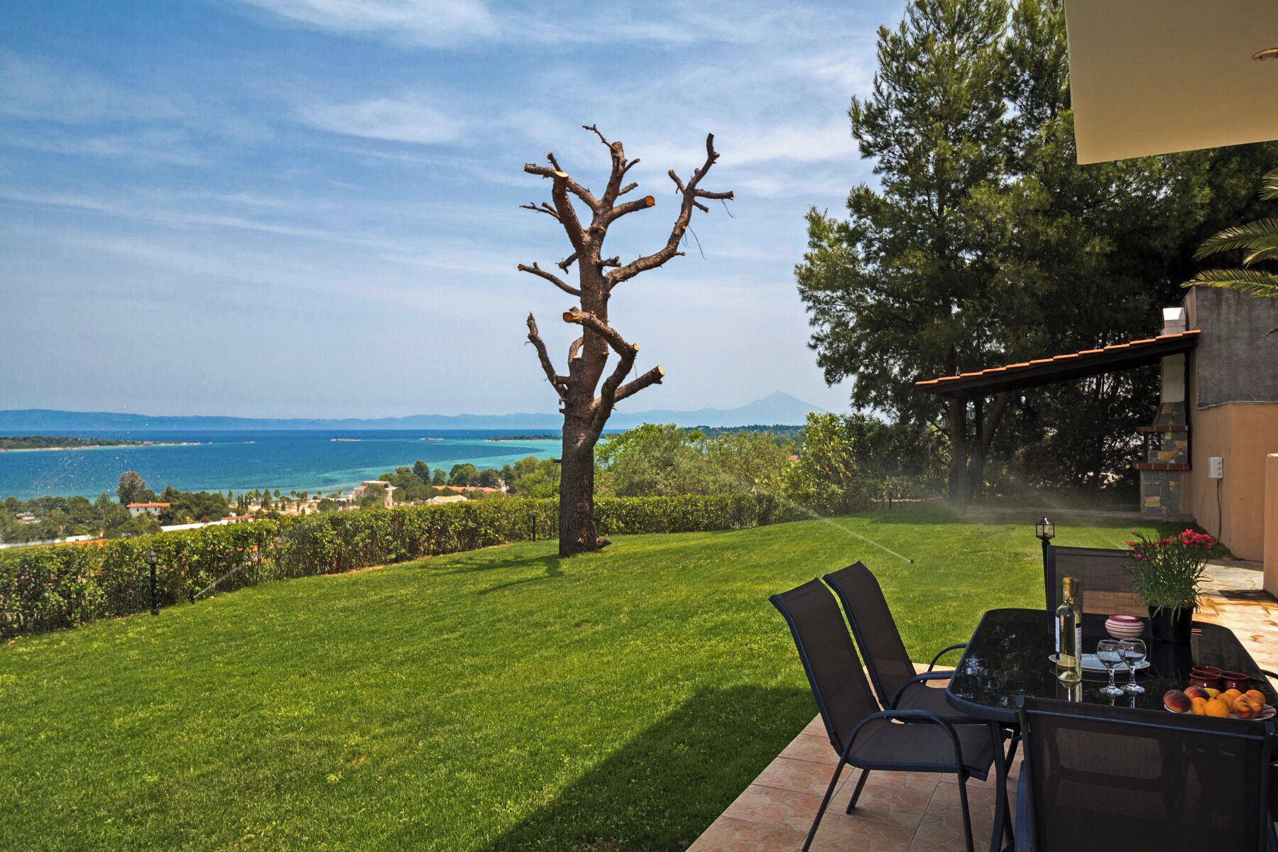 Dúplex Panorâmico, vista para o mar, em frente ao mar (Nireus) | Vista para o jardim