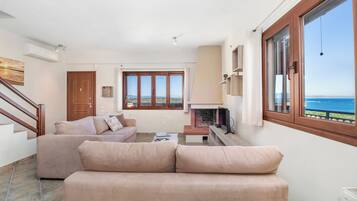 Smart TV de 50 polegadas com canais via satélite, Netflix