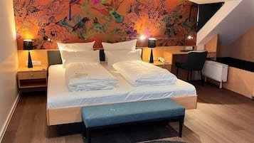 Suíte estúdio exclusiva | 1 quarto, roupas de cama antialérgicas, cofres nos quartos, escrivaninha