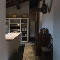 Villa de Luxo, vista para as vinhas | Cozinha privada | Um frigorífico no espaço comum, uma máquina de café expresso 