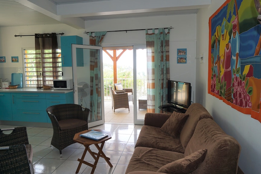 Les Trois Ilets: T2 Balisier With Panoramic View Of Fort De France Bay - Martinique