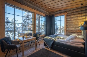 Nangu panorama Log Cabin | Roupa de cama