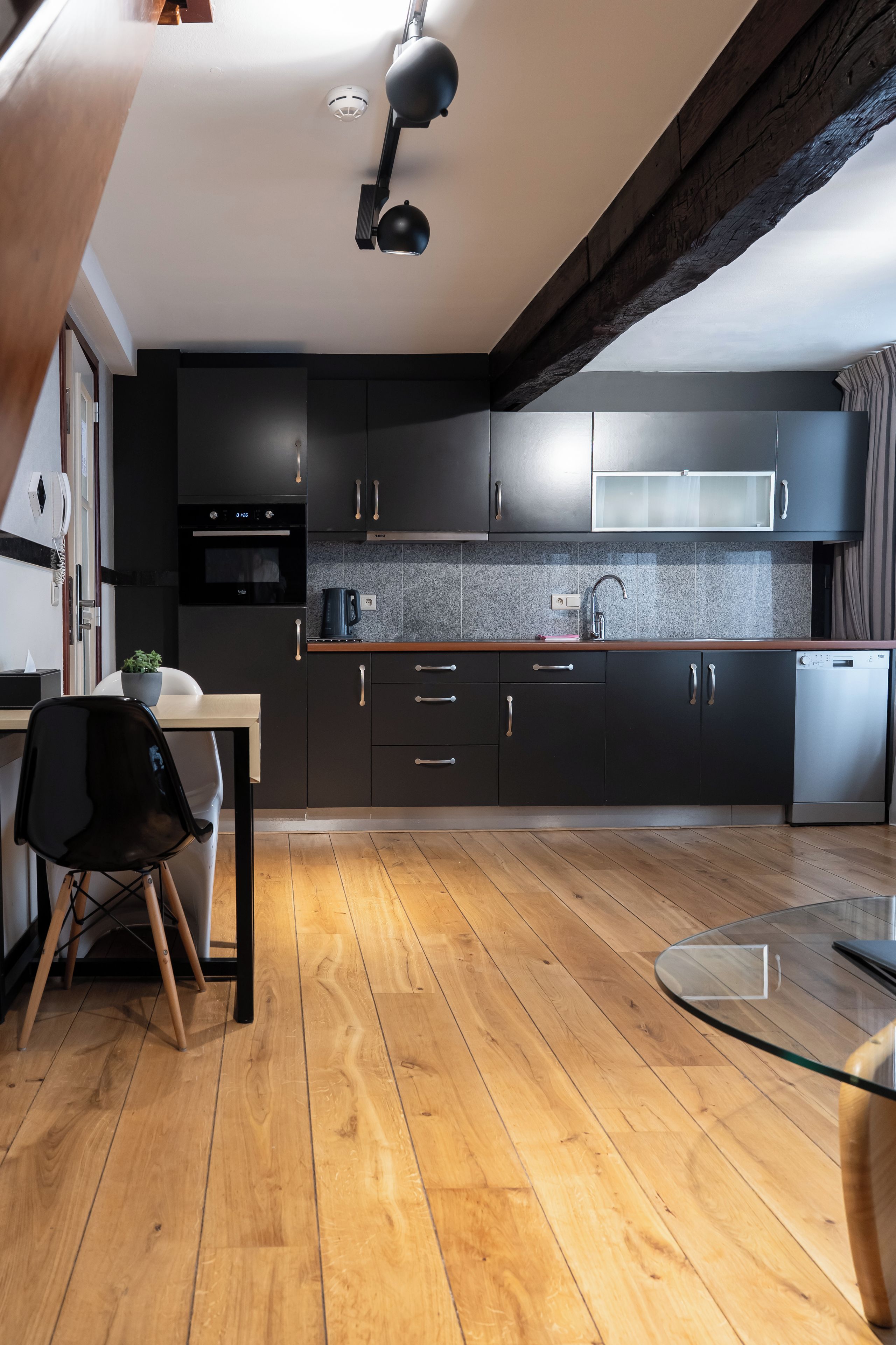 Apartamento standard | Cozinha privada | Máquina de café expresso, geladeira, micro-ondas, fogão