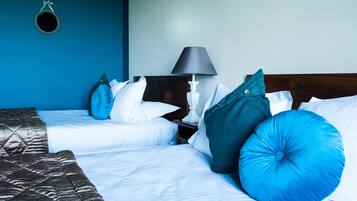 Quarto quádruplo standard | Roupas de cama antialérgicas, camas Select Comfort